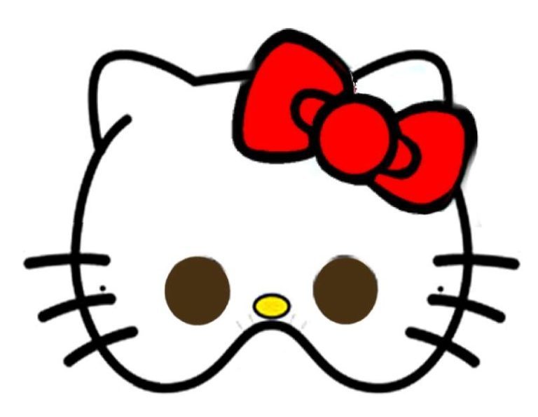 Máscara de Hello Kitty | Manualidades para niños